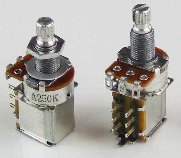 Push Pull Control Pot 250K Log | Tonetech Luthier Supplies